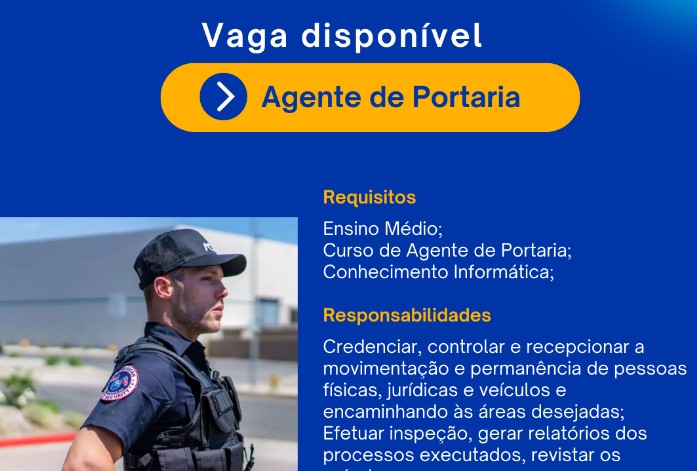 Empresa abre oportunidades para Agente de Portaria - Online Vagas